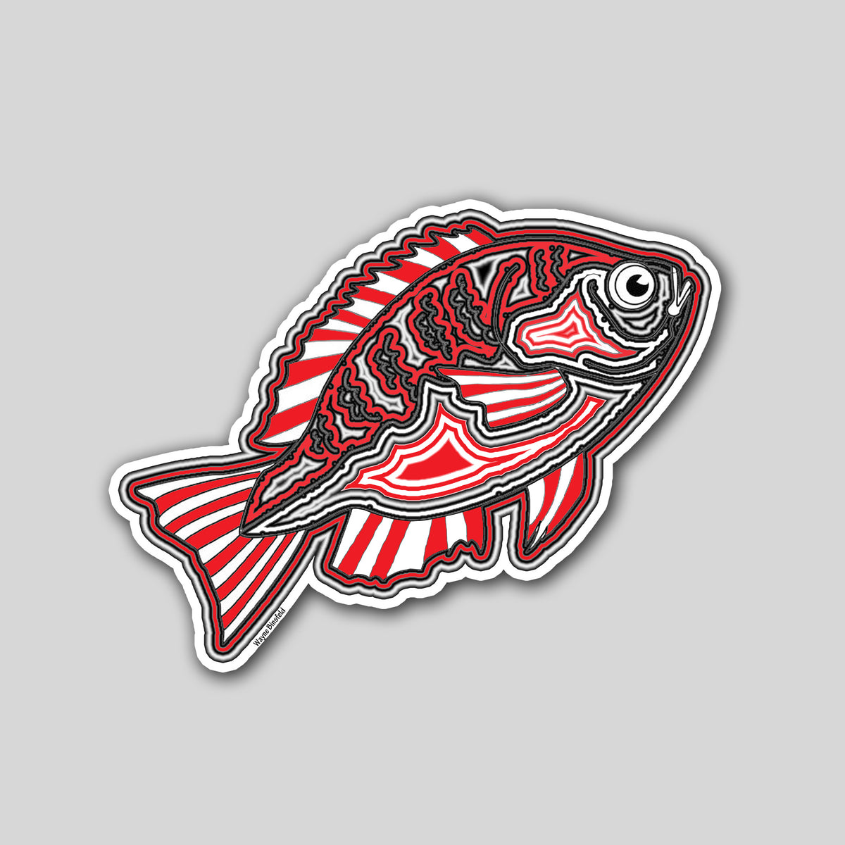 3" Sunfish Die Cut Sticker – Wayne's World Agates